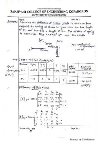 Finite element analysis of truss | PDF