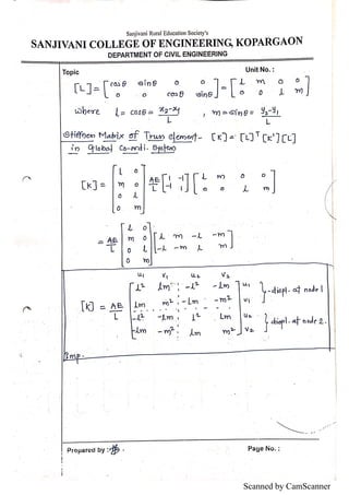 Finite element analysis of truss | PDF