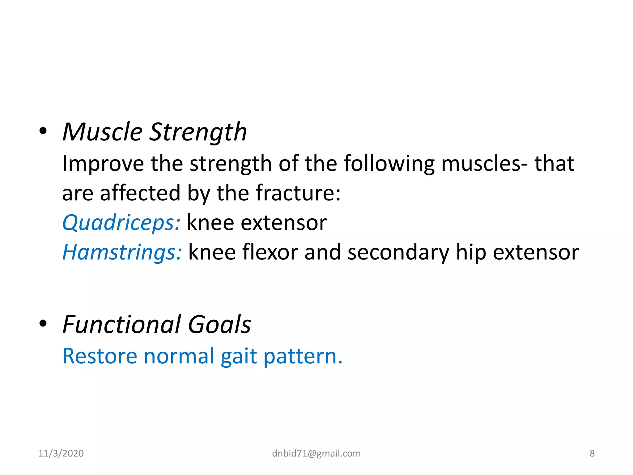 Femur shaft fractures Physiotherapy | PPTX
