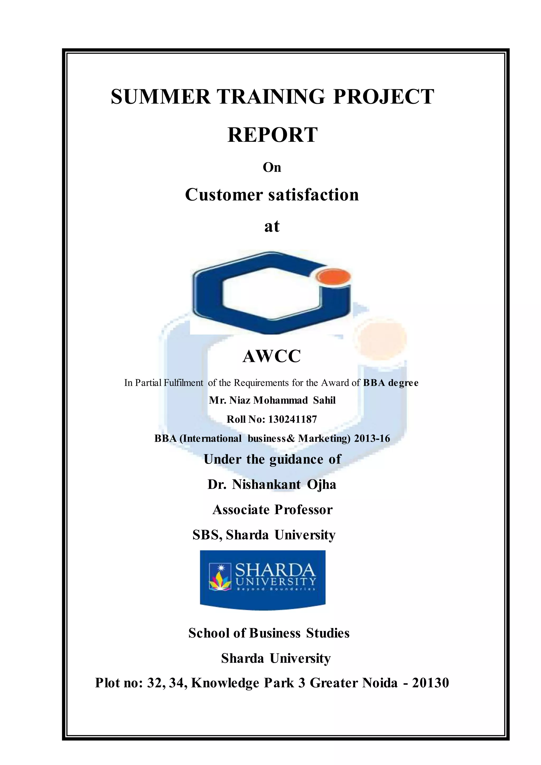 project report on AWCC(Afghan Wireless Communication Co.. | PDF