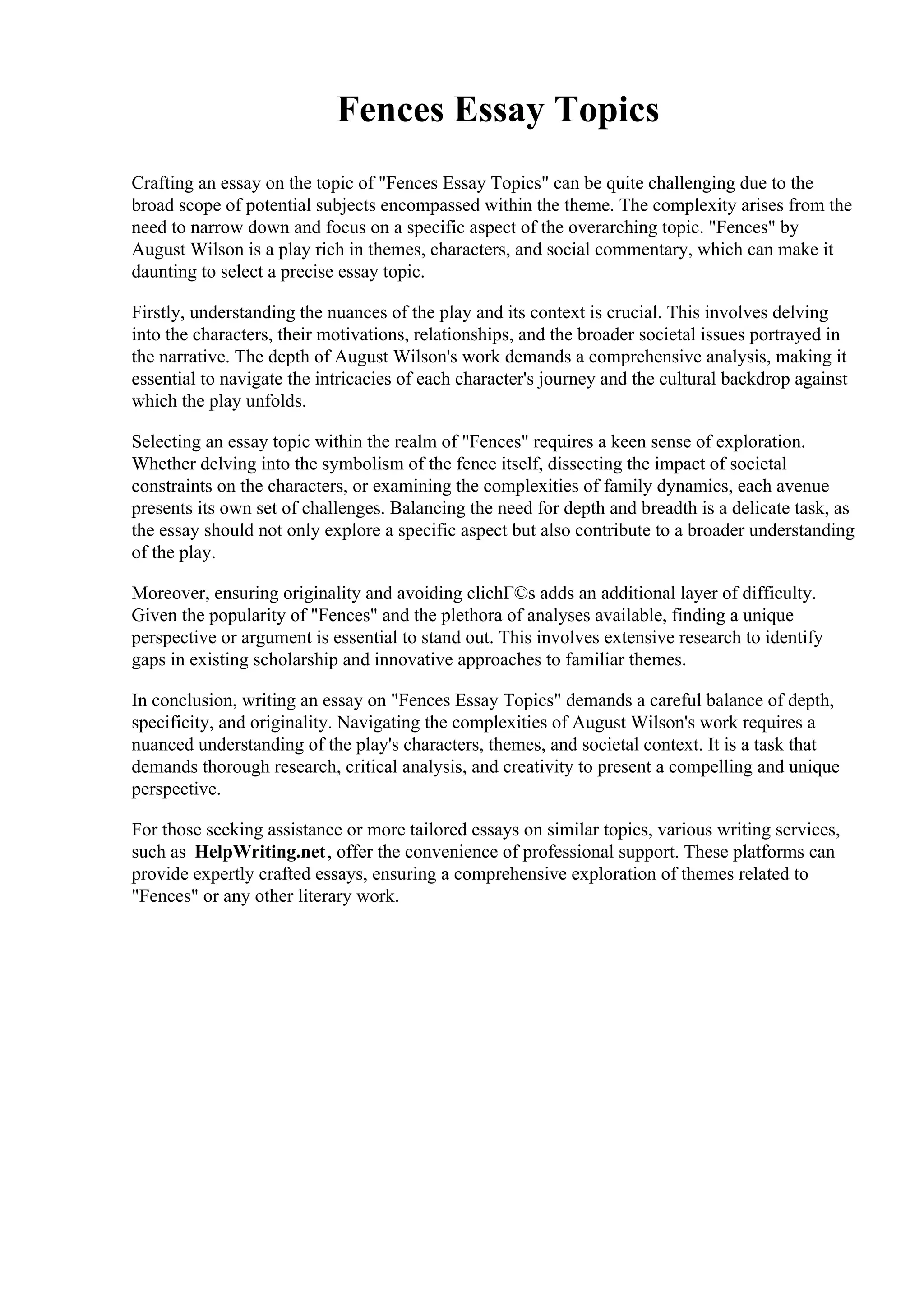 Fences Essay Topics.pdf