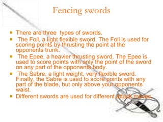 Fencing | PPT