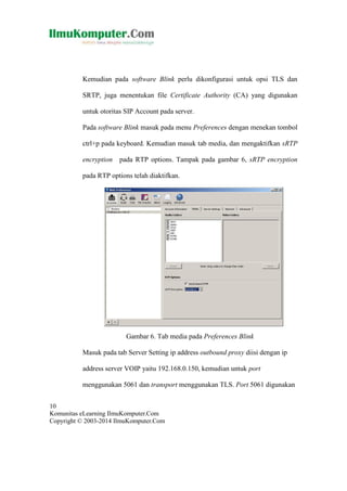 Implementasi TLS dan SRTP pada VoIP Server | PDF