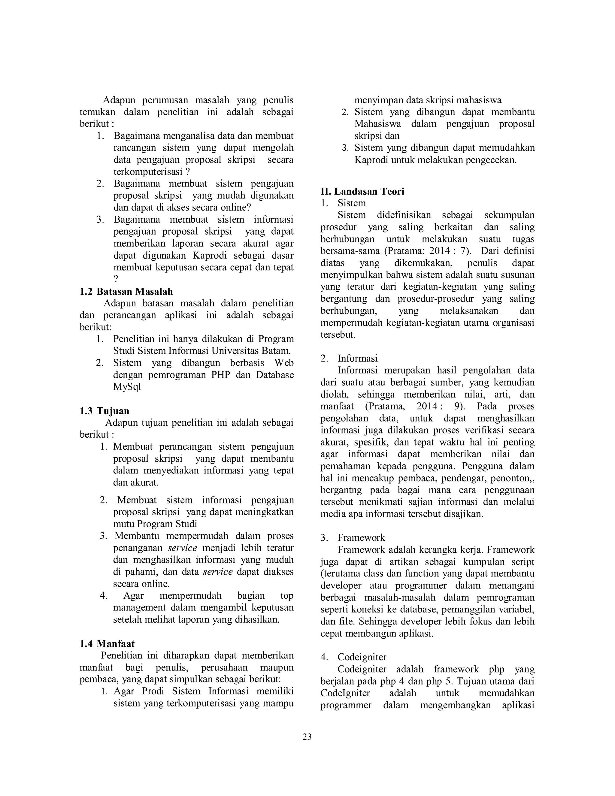 Sistem Informasi Pengajuan Proposal Skripsi Mahasiswa Program Studi ...