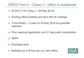 Permitted Development Rights for Change of use of Farm Buildings | PPT