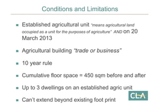 Permitted Development Rights for Change of use of Farm Buildings | PPT