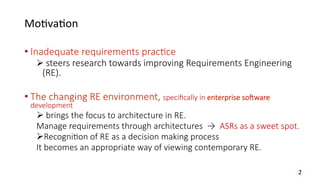 Requirements Decision Making through Architecturally Significant ...