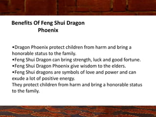 Feng shui dragon phoenix | PPTX