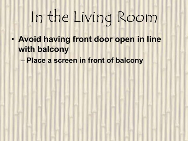 Feng Shui (master slide example) | PPTX