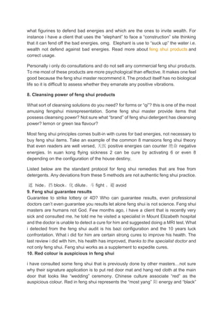 Feng shui myths | PDF