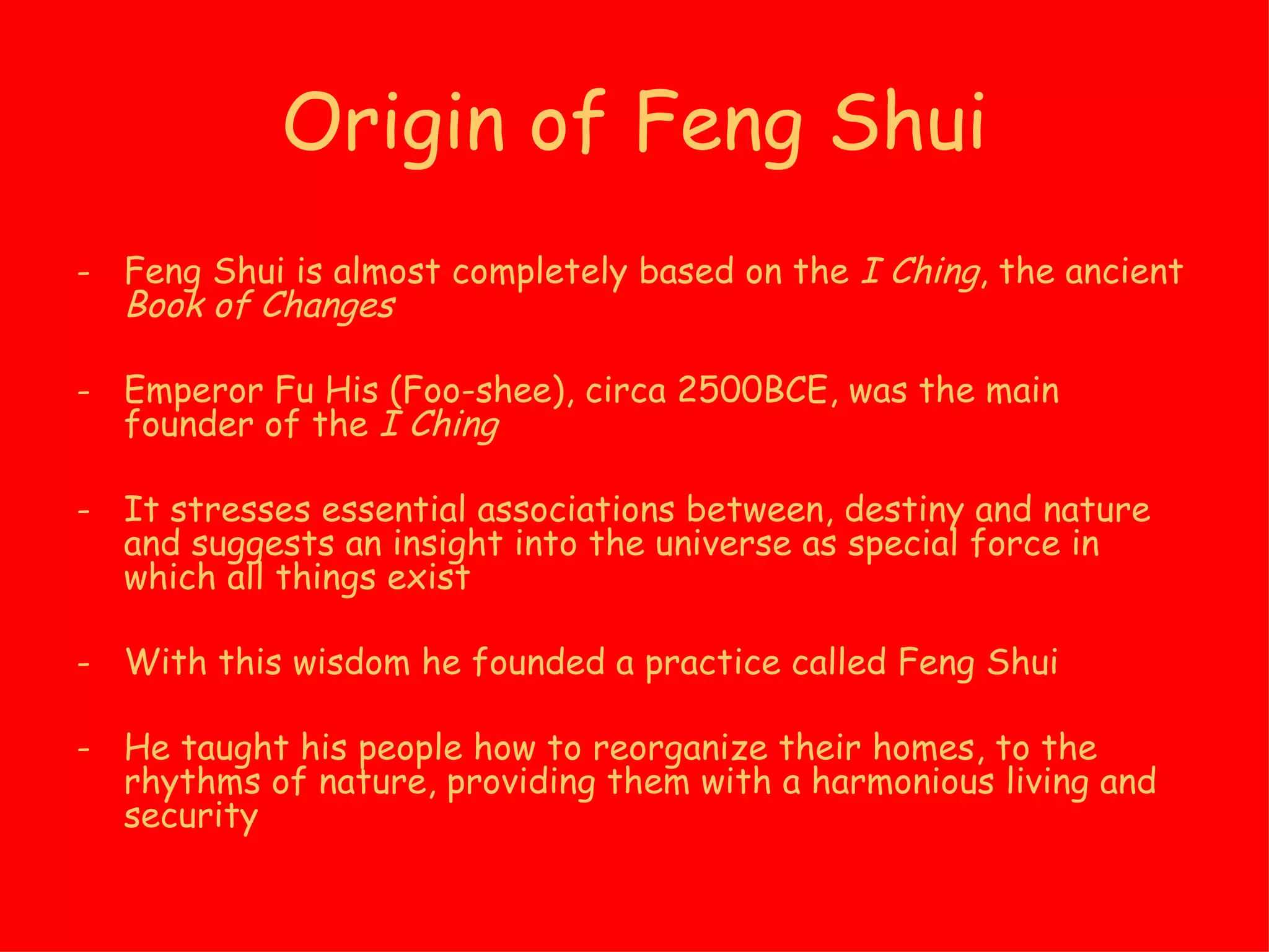 Modern World History Feng Shui Project | PPT