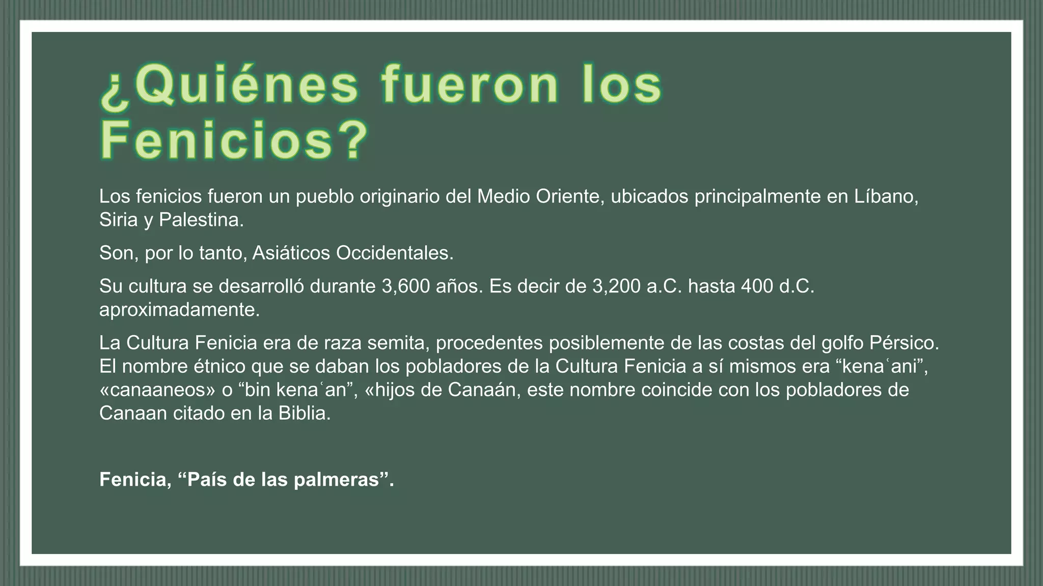 Cultura Fenicia | PPTX | Geography | Science