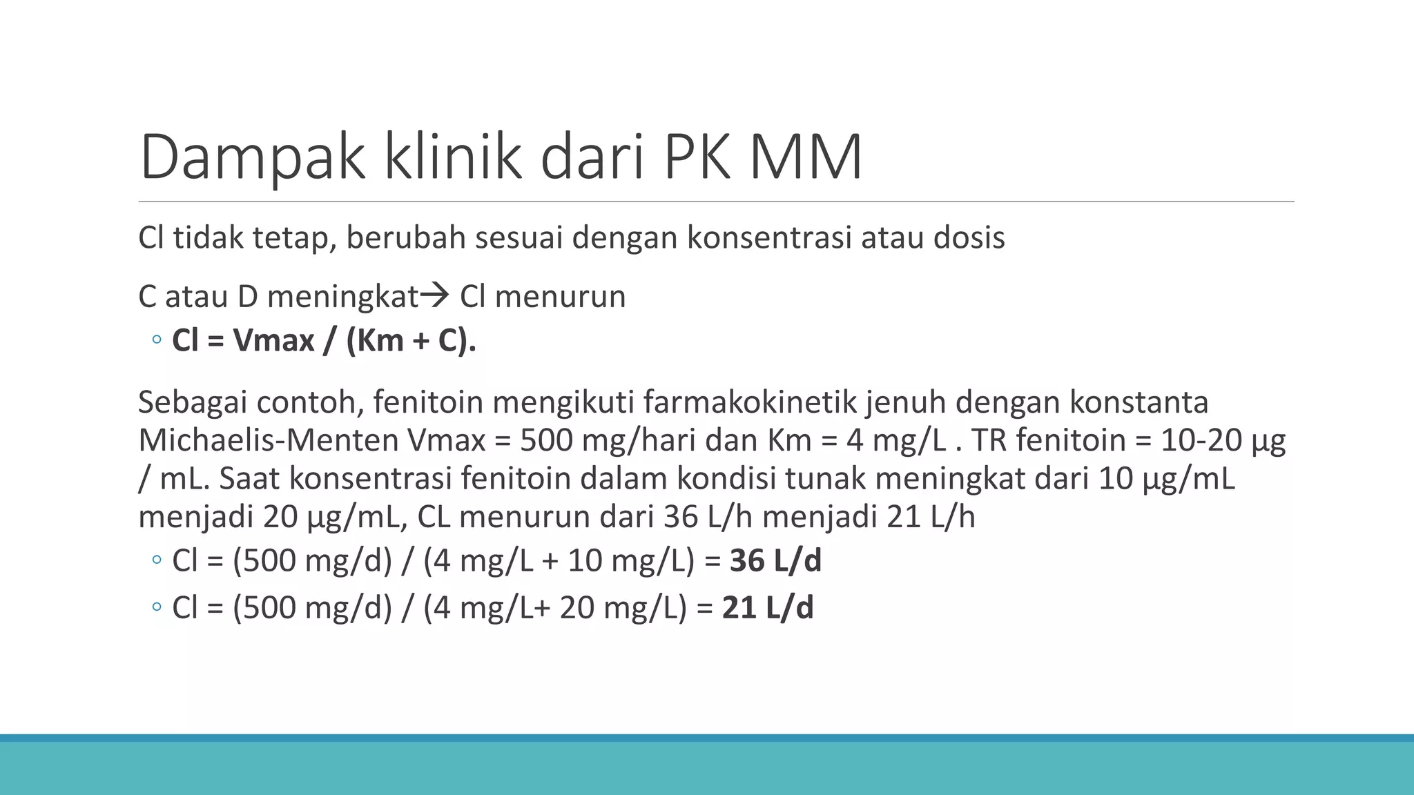 Farmakokinetik Klinik Fenitoin | PDF