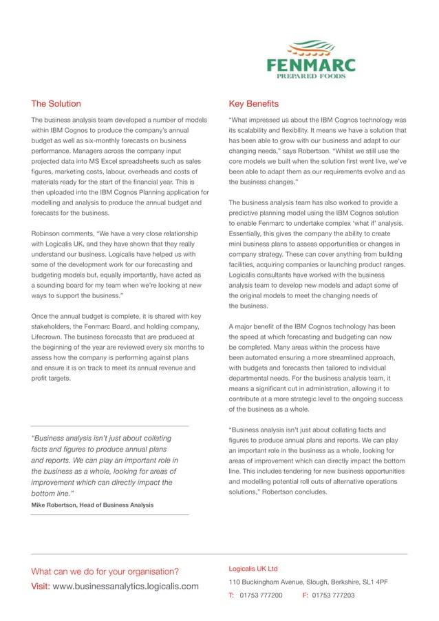 Fenmarc case study | PDF