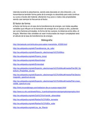 Fenómenos de la radiación | PDF