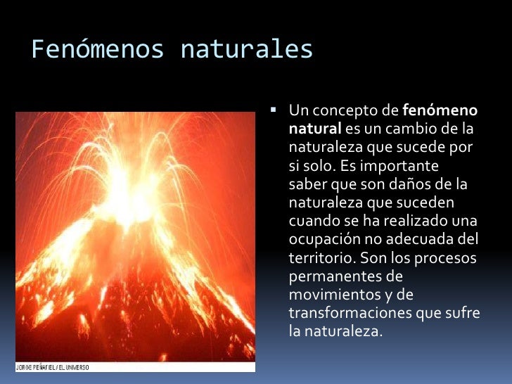 Fenómenos Naturales