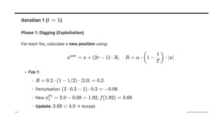 fennec fox optimization algorithm for optimal solution | PPT