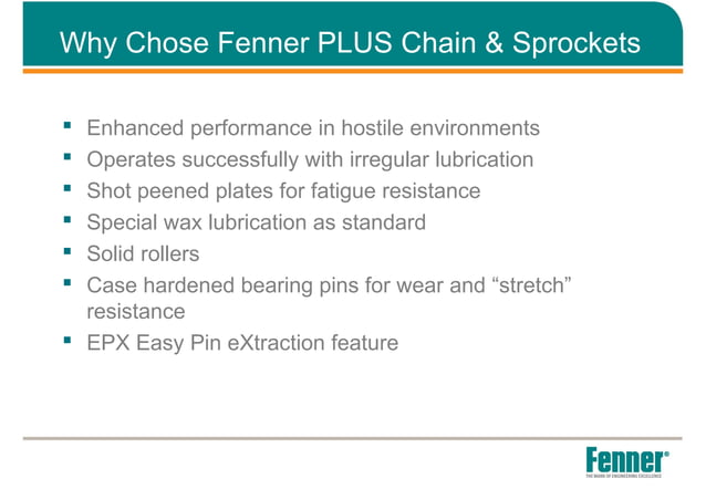 Fenner PLUS Roller Chain | PPT