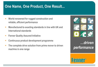 Fenner Product Solutions Presentation | PPTX