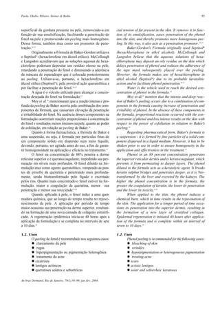 Fenol e o uso na medicina. Peeling de fenol | PDF
