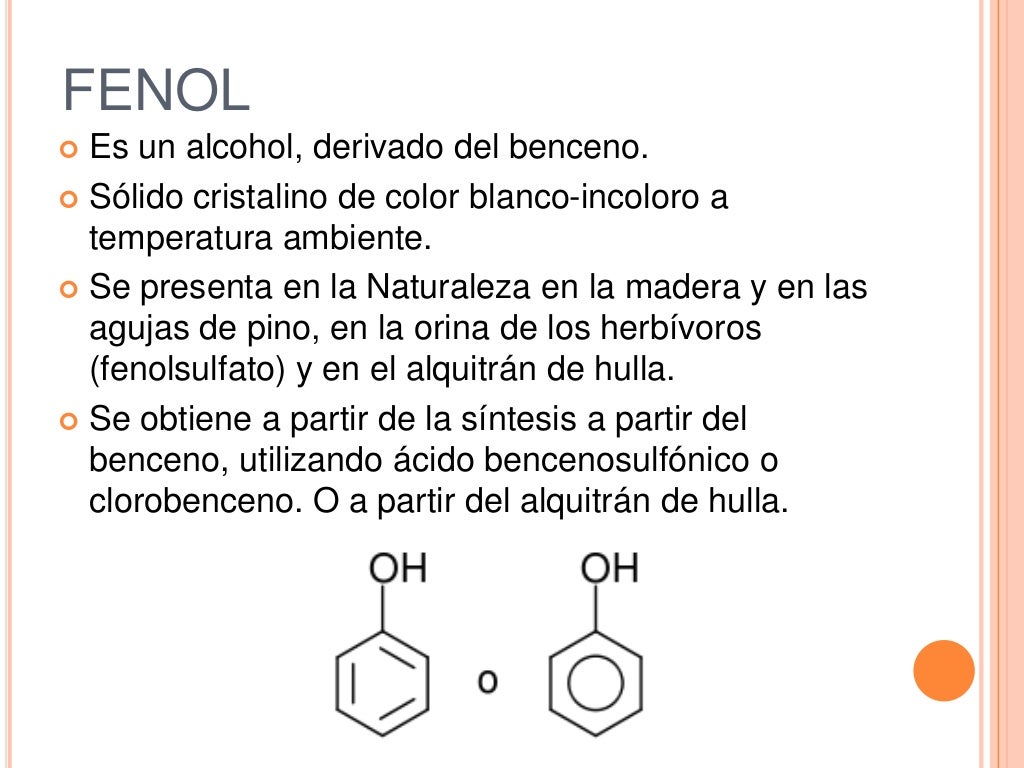 Fenoles en la industria alimenticia