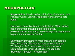 Fenomena megapolitan | PPT