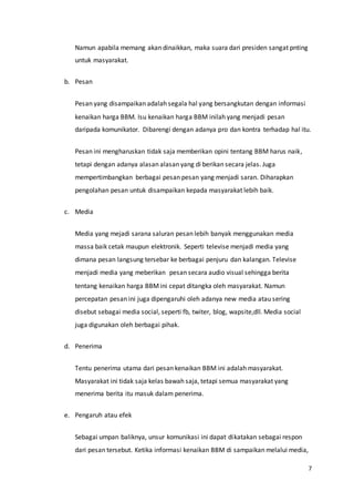 Fenomena tradisi kenaikan bbm setelah pergantian kepala negara | DOCX