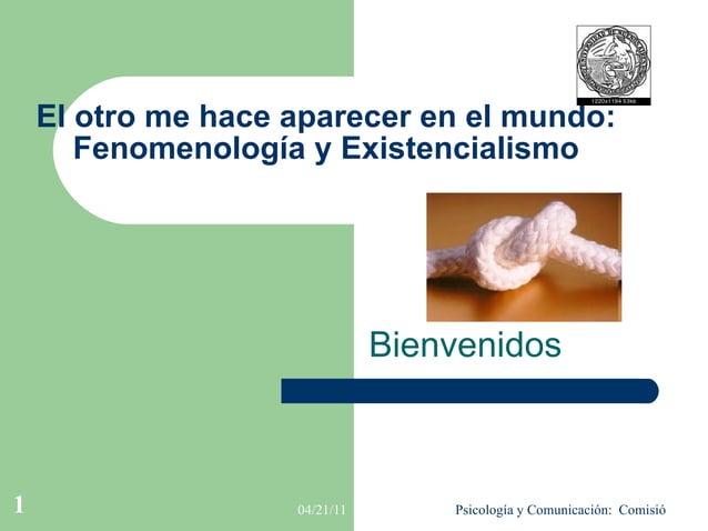 Fenomenología Y Existencialismo Ppt