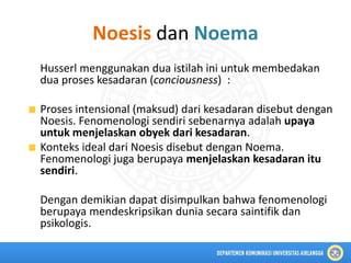 Fenomenologi Edmund Husserl | PDF