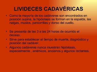 Fenómenos Cadavéricos( Exam) | PPT