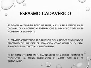 Fenomenos cadavericos | PPTX
