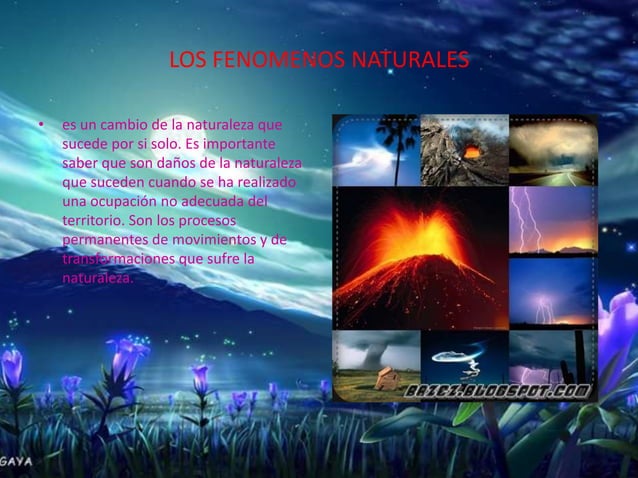 Fenomenos naturales | PPTX