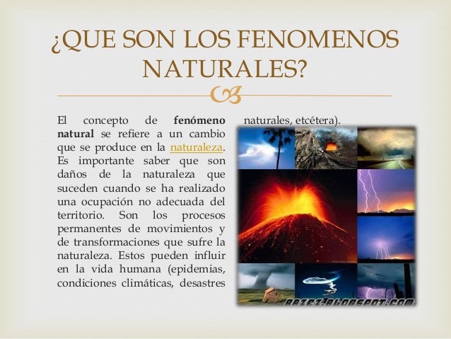 Fenomenos naturales