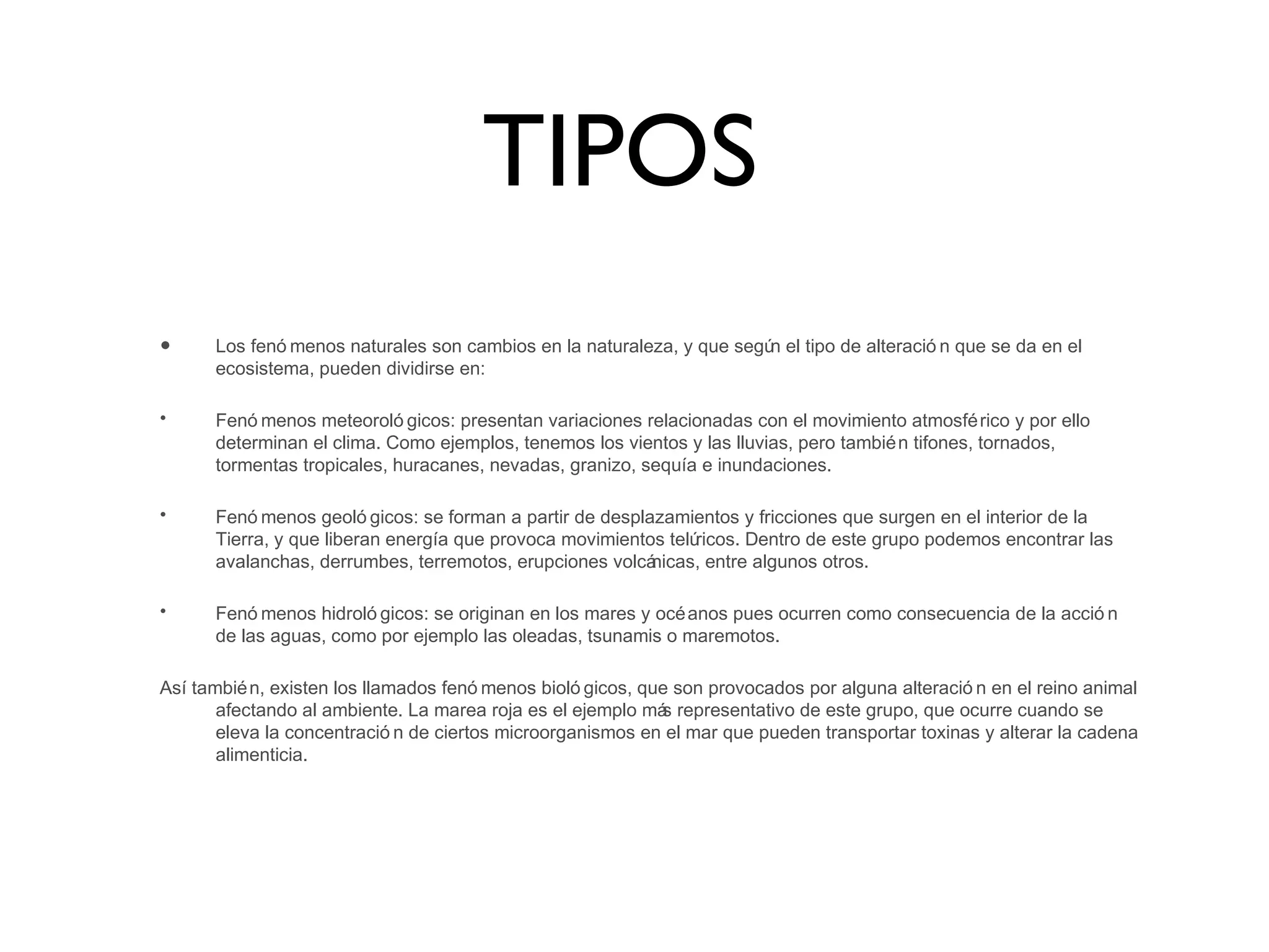 Fenomenos Naturales Ppt