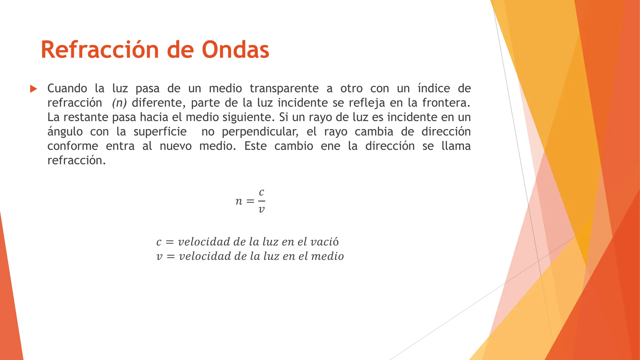 Fenómenos ondulatorios, reflexión y refracción de ondas | PPTX