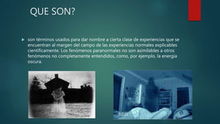 Fenomenos paranormales | PPTX