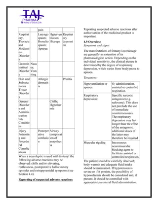 Fentanyl Citrate Injection USP Taj Pharma SmPC | PDF