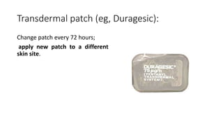 Fentanyl mechanism of action and its uses | PPTX