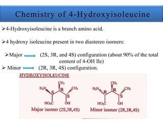 Active constituent of Trigonella foenum gracum as Antidibetic | PPTX