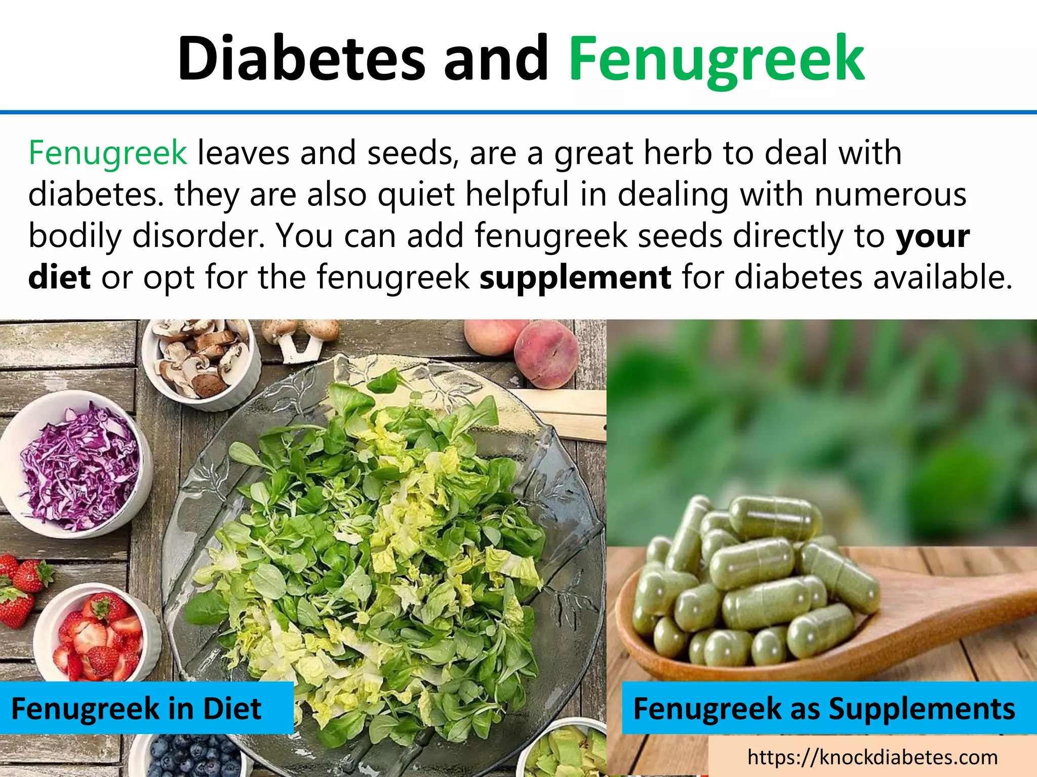 Fenugreek for Diabetes | PPT