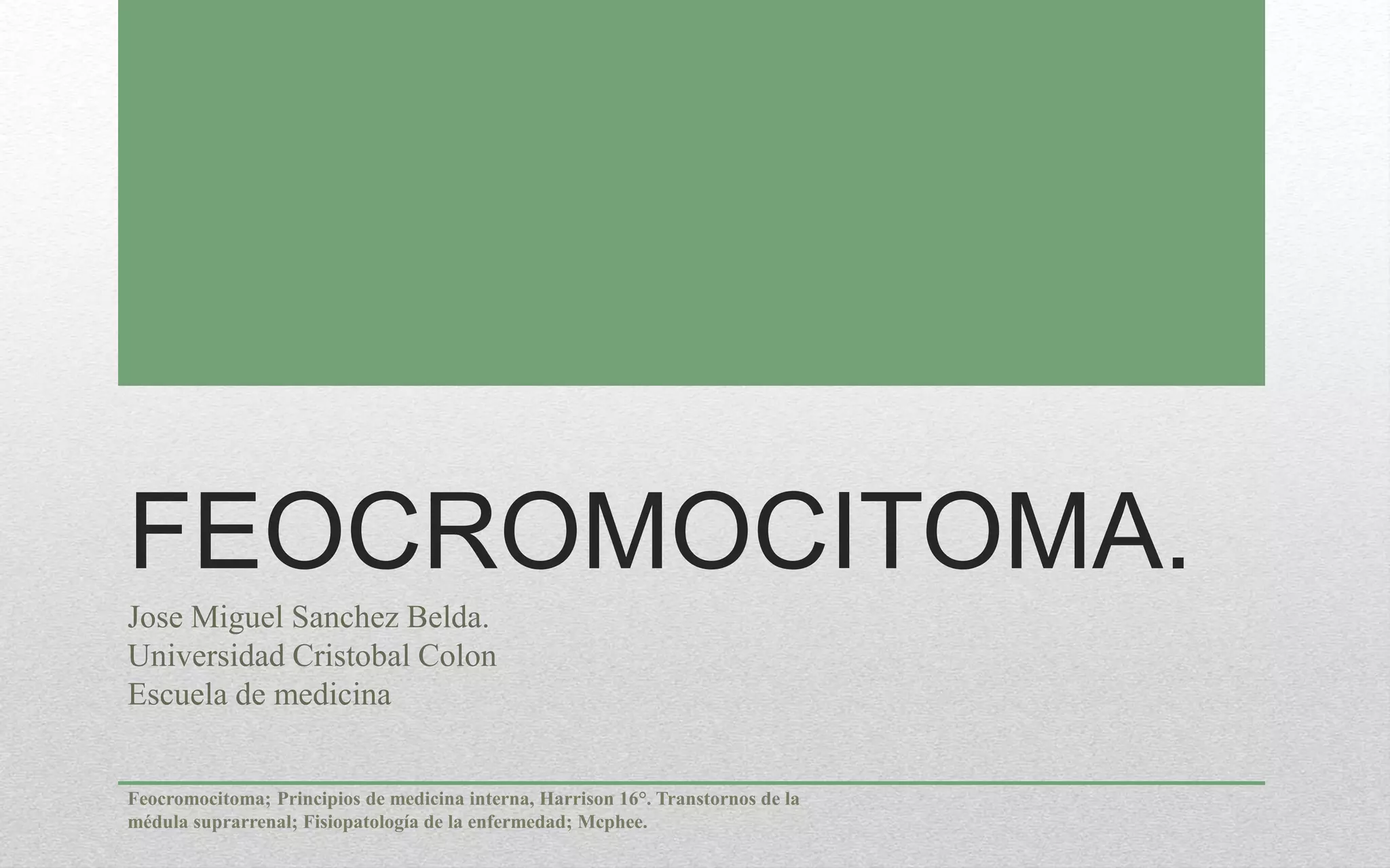 Feocromocitoma | PPT