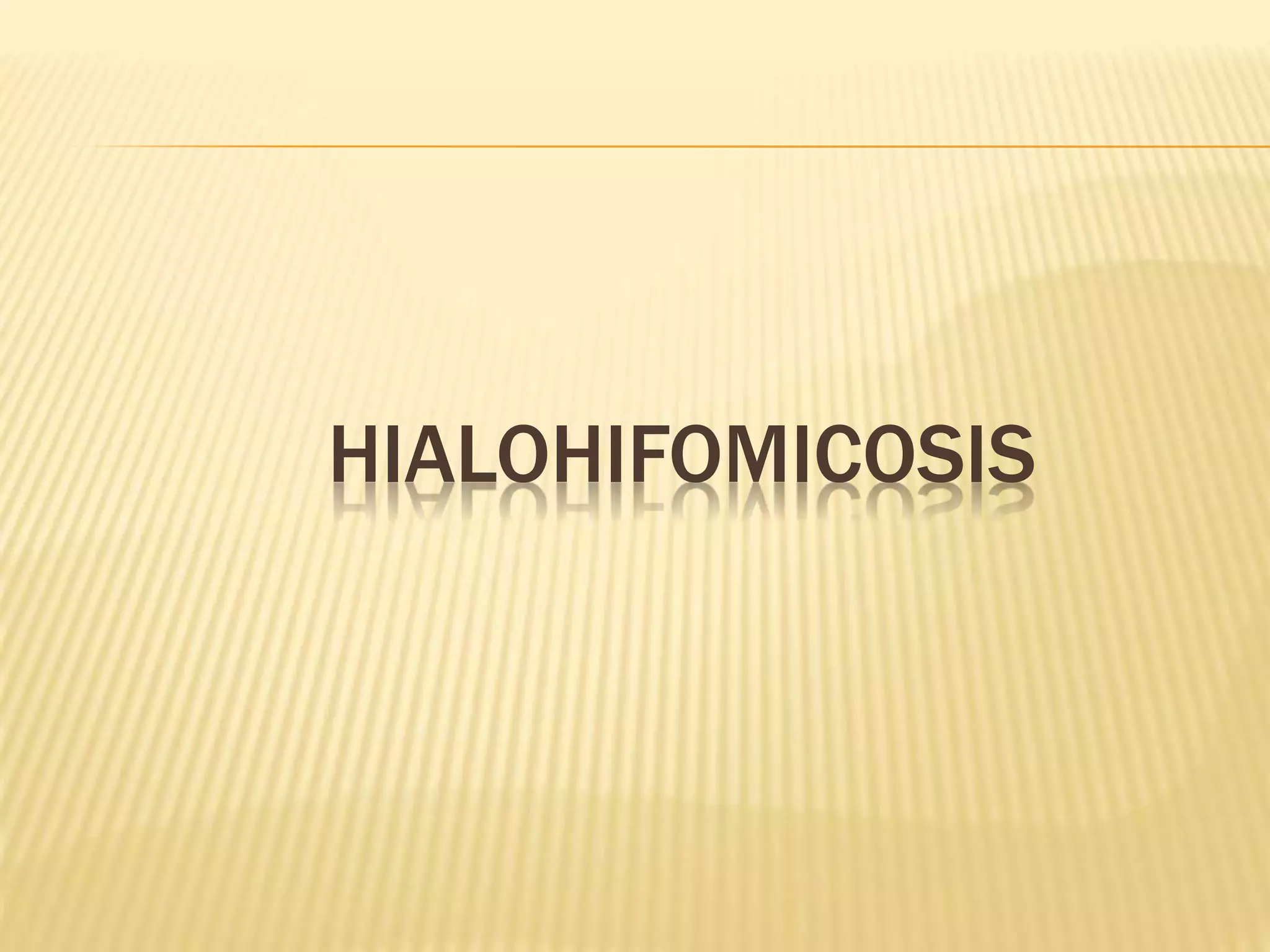 Feohifomicosis y hialohifomicosis ey k | PPTX
