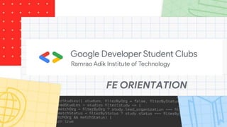 FE Orientation 2023 - GDSC.pptx