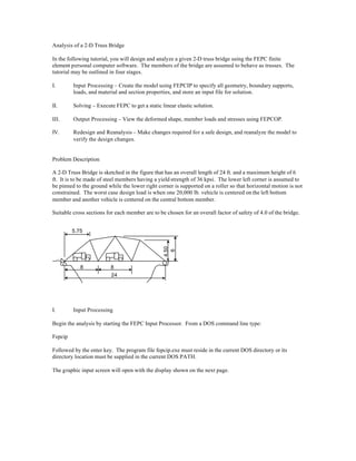 Fepc truss tut | PDF