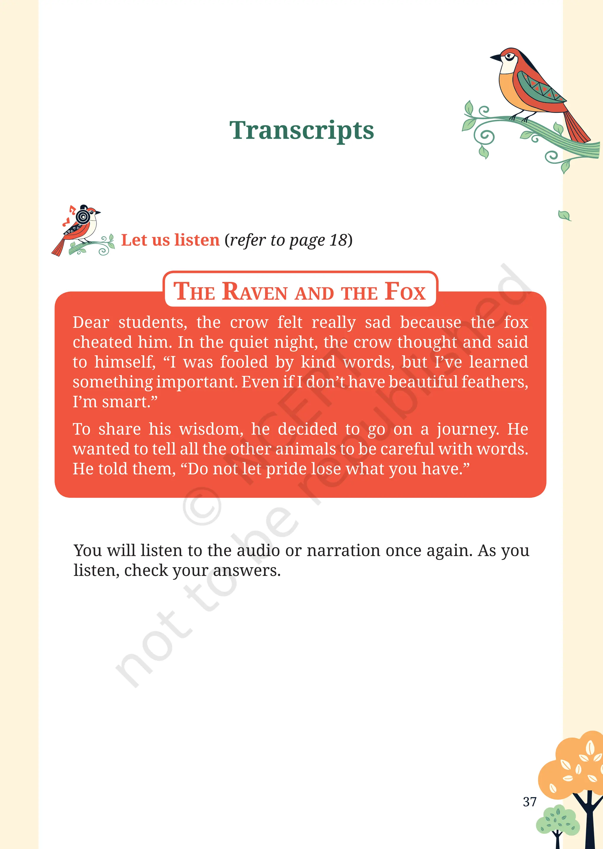 Class 6 English Chapter 1 Fables and Folk Stories | PDF