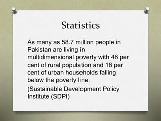 Poverty in Pakistan | PPTX