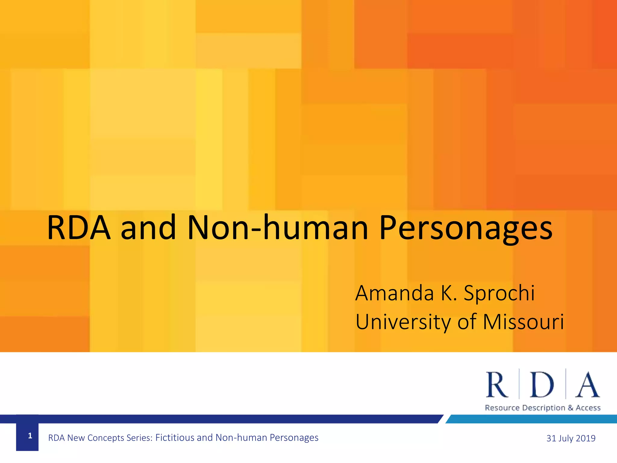 New Concepts: Fictitious and Non-human Personages | PPTX