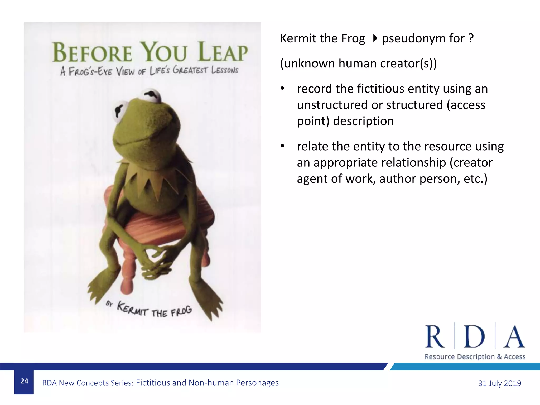 New Concepts: Fictitious and Non-human Personages | PPTX