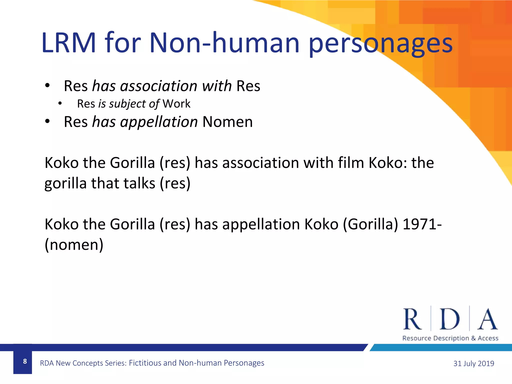 New Concepts: Fictitious and Non-human Personages | PPTX