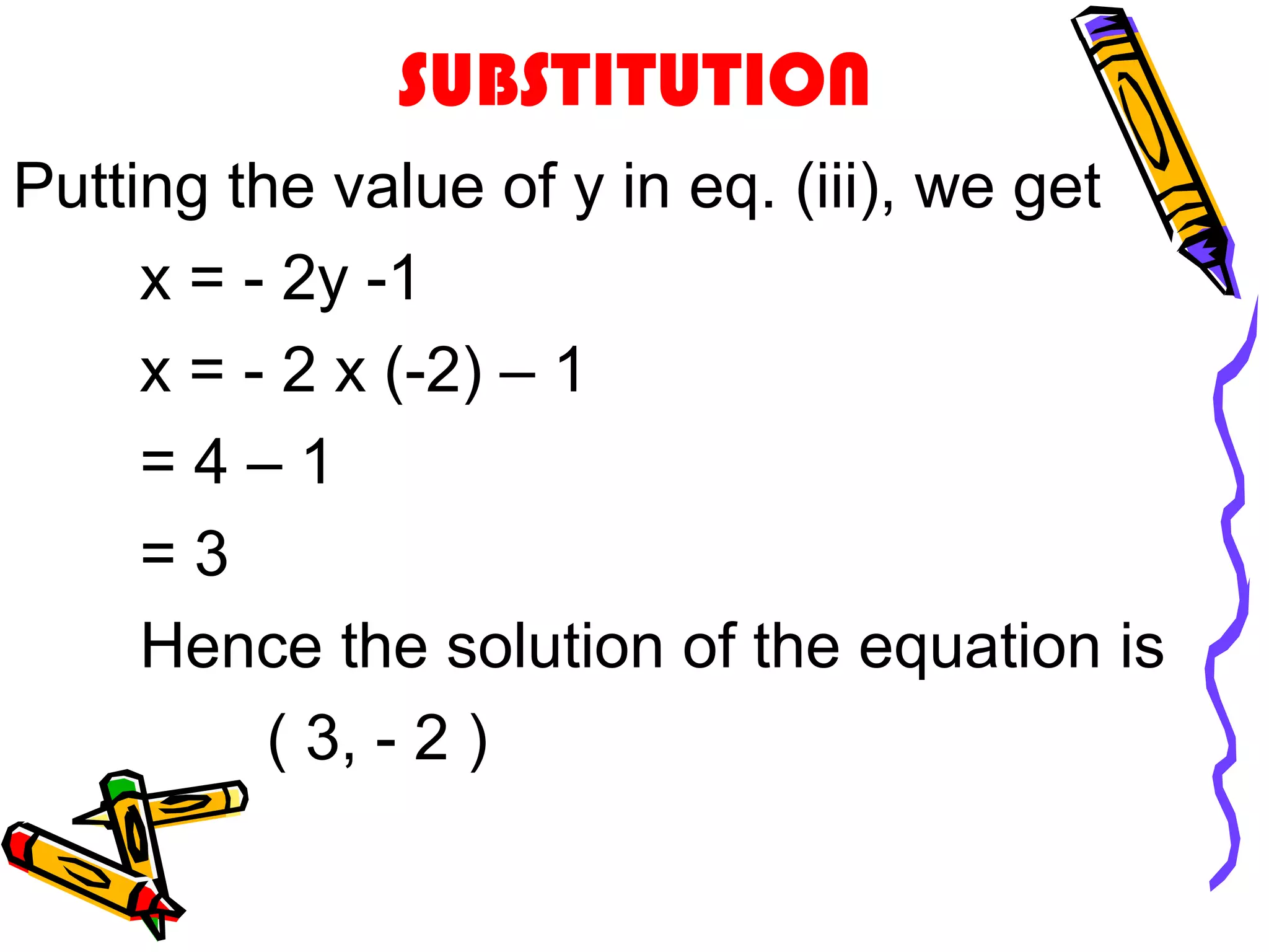 Maths ppt linear equations in two variables | PPT
